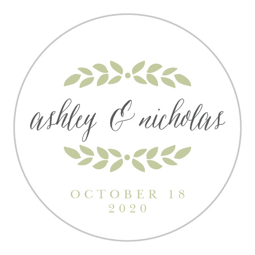 Blushing Leaves Wedding Invitations by Basic Invite