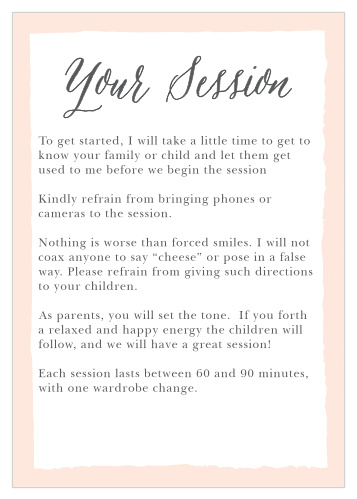 Painted Border Welcome Card by Basic Invite