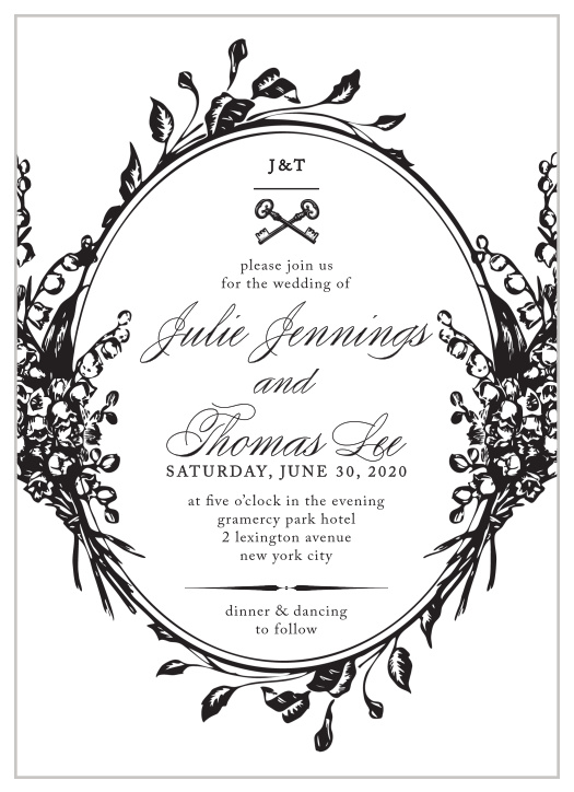 Antique Chic Ceremony Cards by Basic Invite