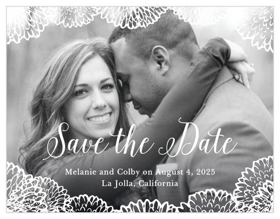 Full Bloom Save the Date Magnets by Basic Invite