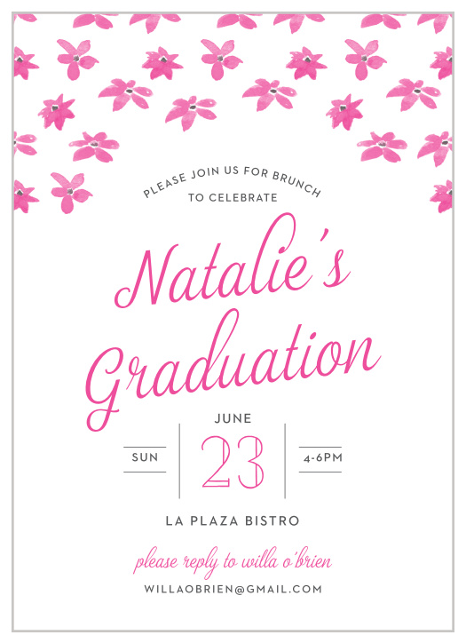 Printed or Digital College Send Off Invitation Graduation Party ...