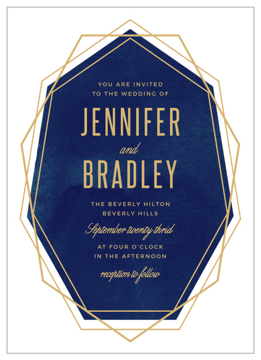 Modern Wedding Invitations - Match Your Color & Style Free!