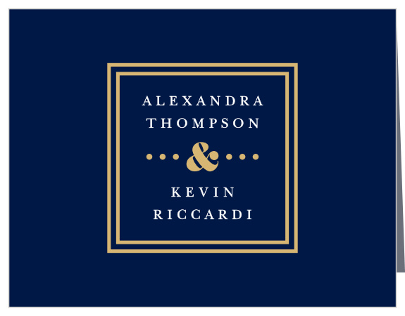 Simple Square Wedding Programs by Basic Invite