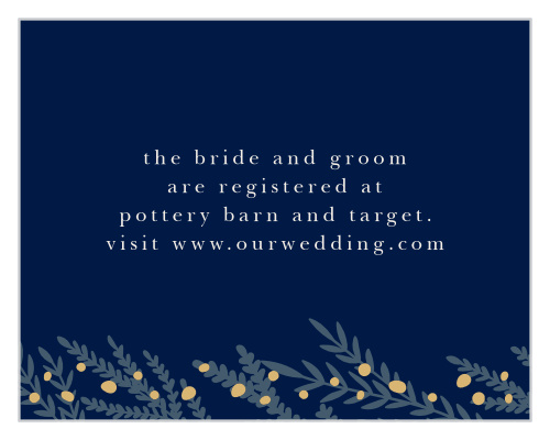 Forest Glow Foil Accommodation Cards by Basic Invite
