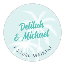 Modern Beachside Save-the-Date Cards by Basic Invite