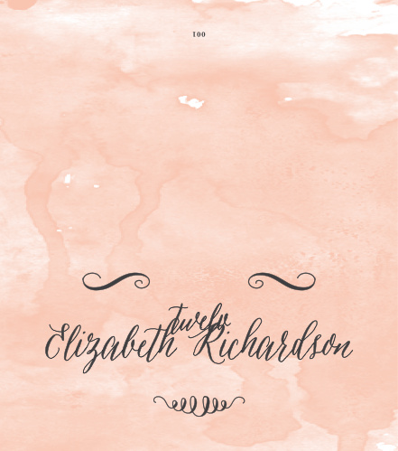 Watercolor Script Wedding Programs by Basic Invite