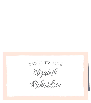Painted Border Wedding Belly Bands by Basic Invite