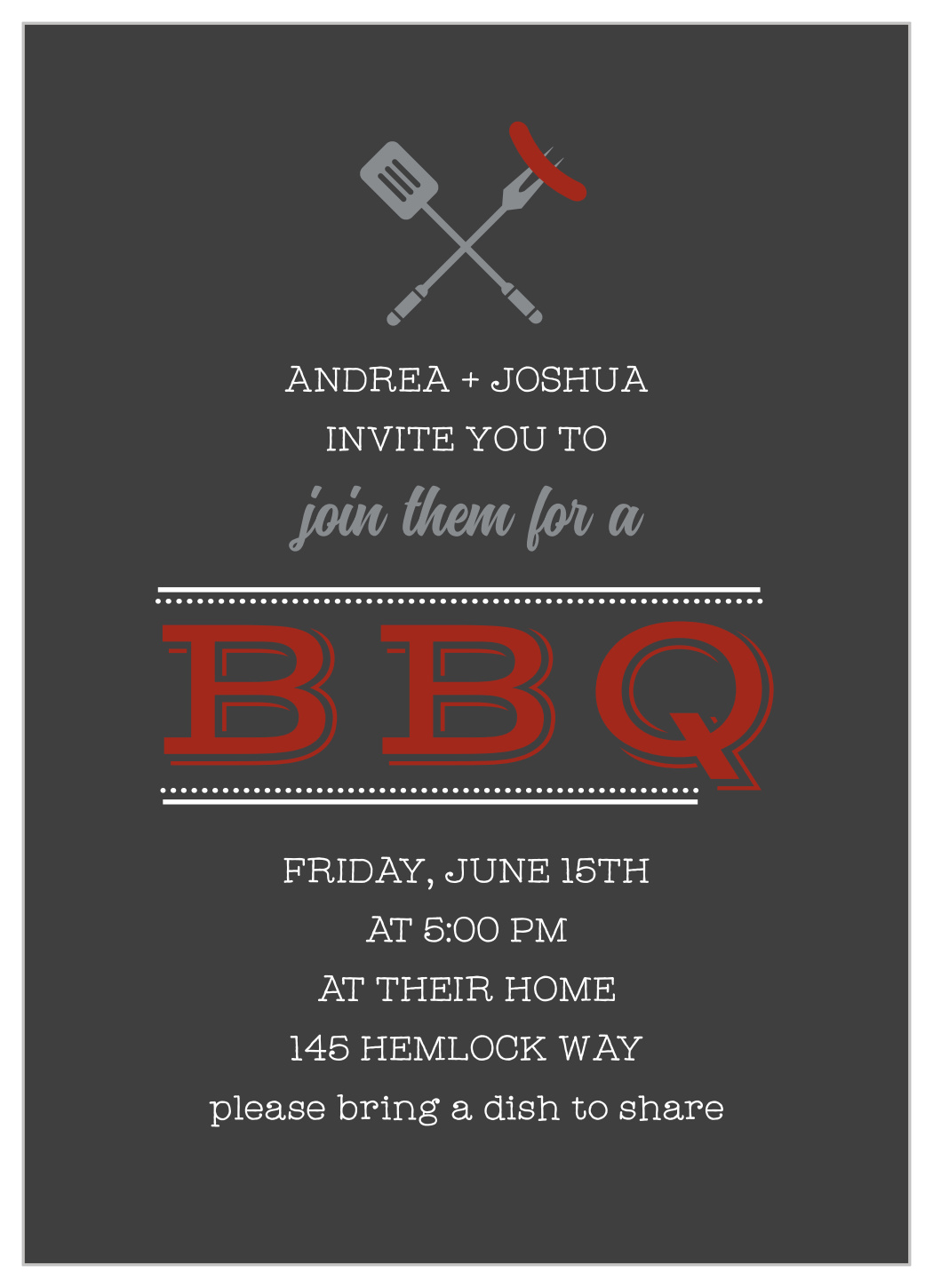 Laid-back Cookout Party Invitation by Basic Invite