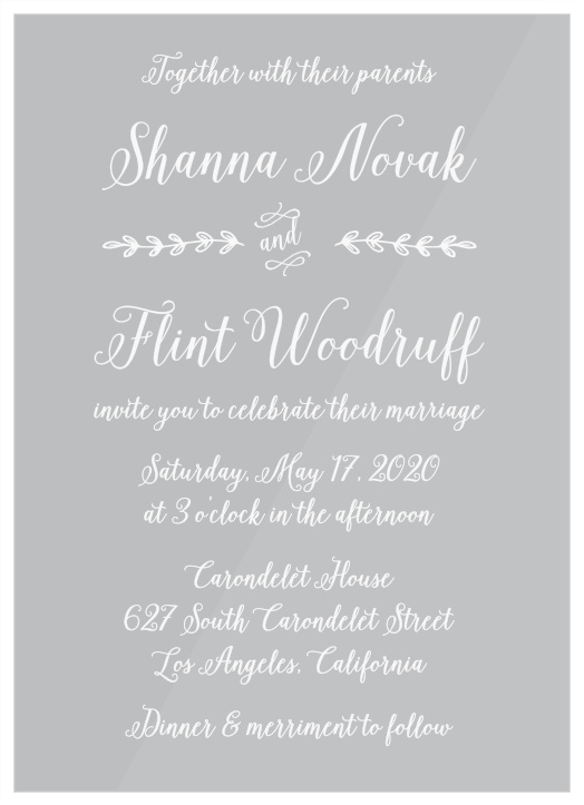 Rustic Foliage Registry Cards by Basic Invite