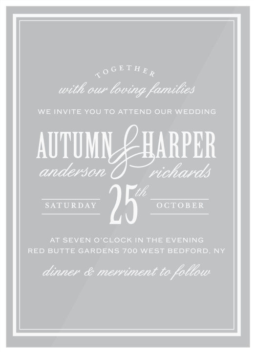 Antique Luxury Direction Cards by Basic Invite