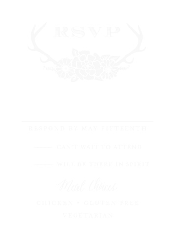 Clear Wedding Enclosure Cards by Basic Invite