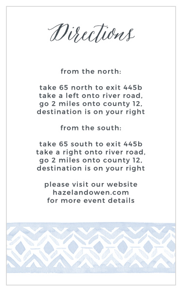 Watercolor Ikat Bat Mitzvah Invitations from Basic Invite