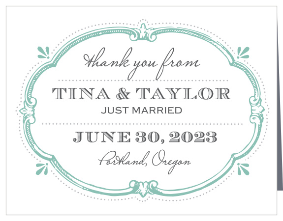 Vintage Label Wedding Programs by Basic Invite
