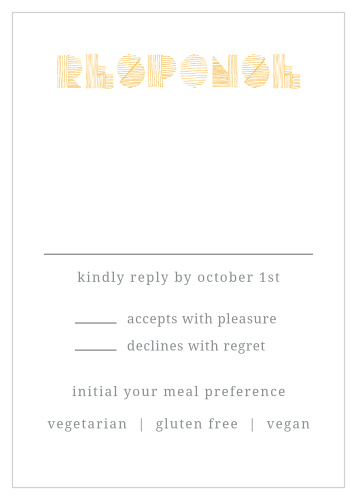 Simply Sketched Wedding Belly Bands by Basic Invite