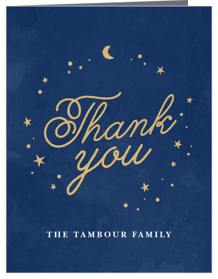 Star Thank You Cards - Match Your Color & Style Free!