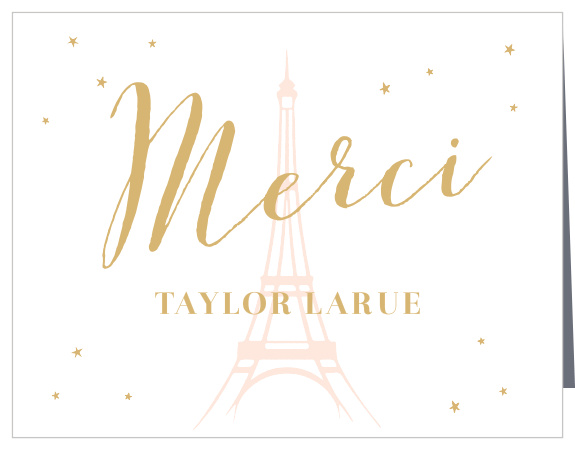 French Thank You Cards - Match Your Color & Style Free!