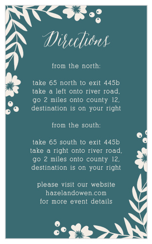 Blooming Monogram Ceremony Cards by Basic Invite