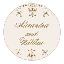 Floral Filigree Wedding Invitations by Basic Invite