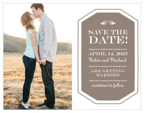 Rustic Save The Dates - Match Your Color & Style Free!