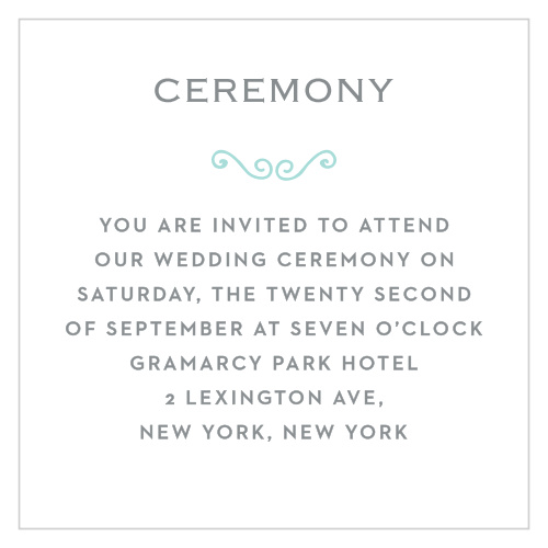 Classy & Curly Accommodation Cards by Basic Invite