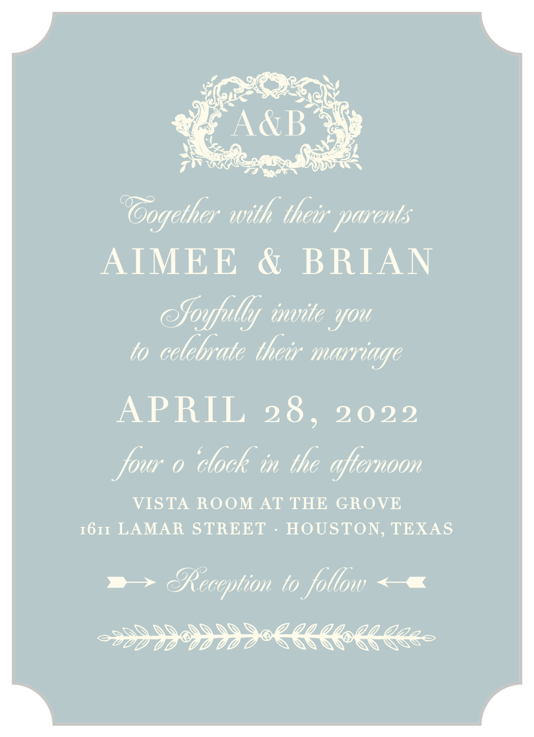 In Cursive Wedding Invitations by Basic Invite