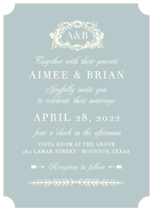 In Cursive Wedding Programs by Basic Invite