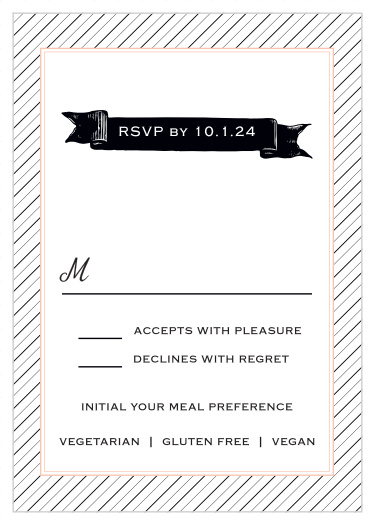 Fine Line Ceremony Cards by Basic Invite