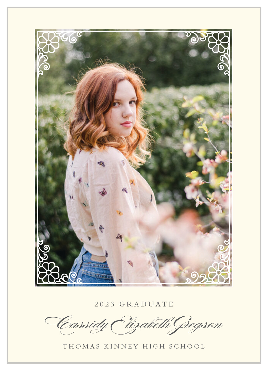 The Perfectly Framed - Graduation Announcements by BasicInvite.com