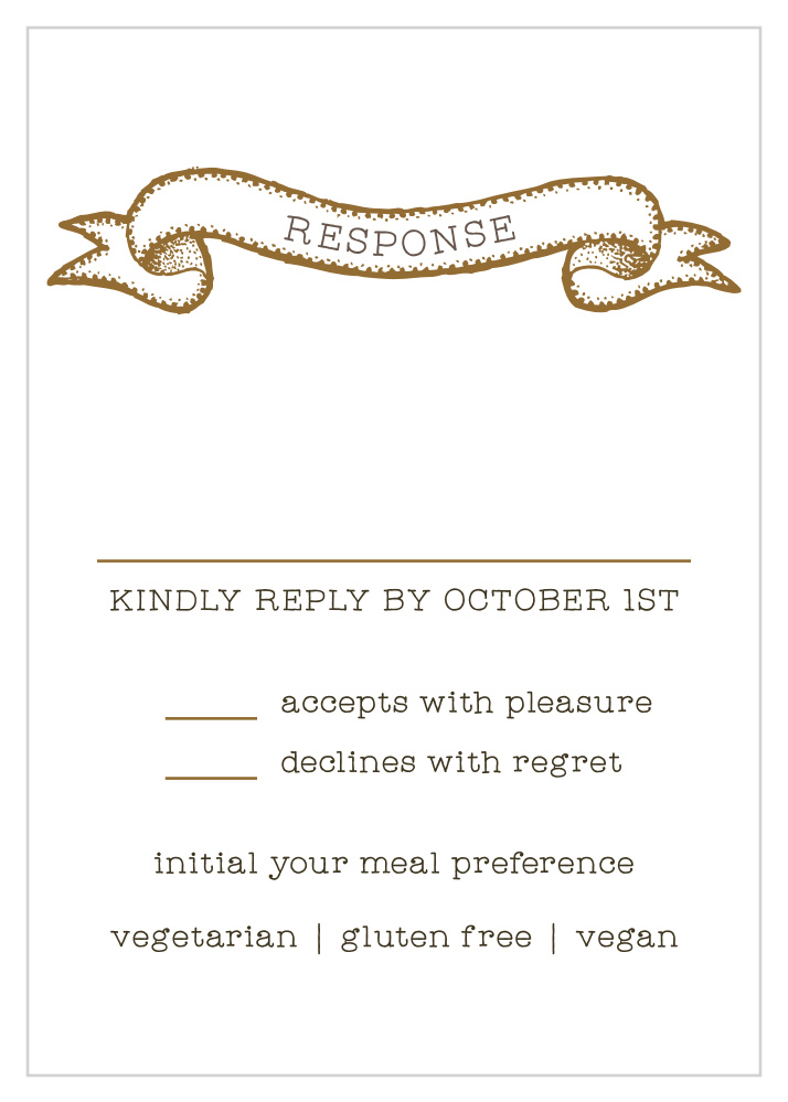 Fly Away Response Cards by Basic Invite