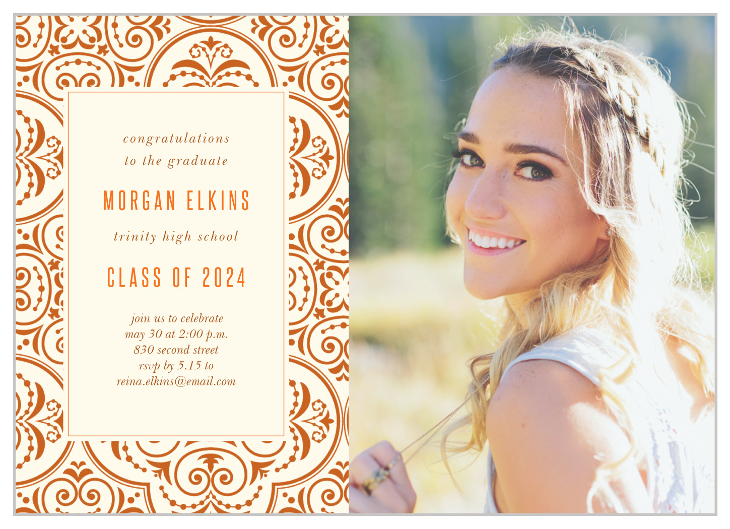 Far Away Graduation Announcements by BasicInvite.com