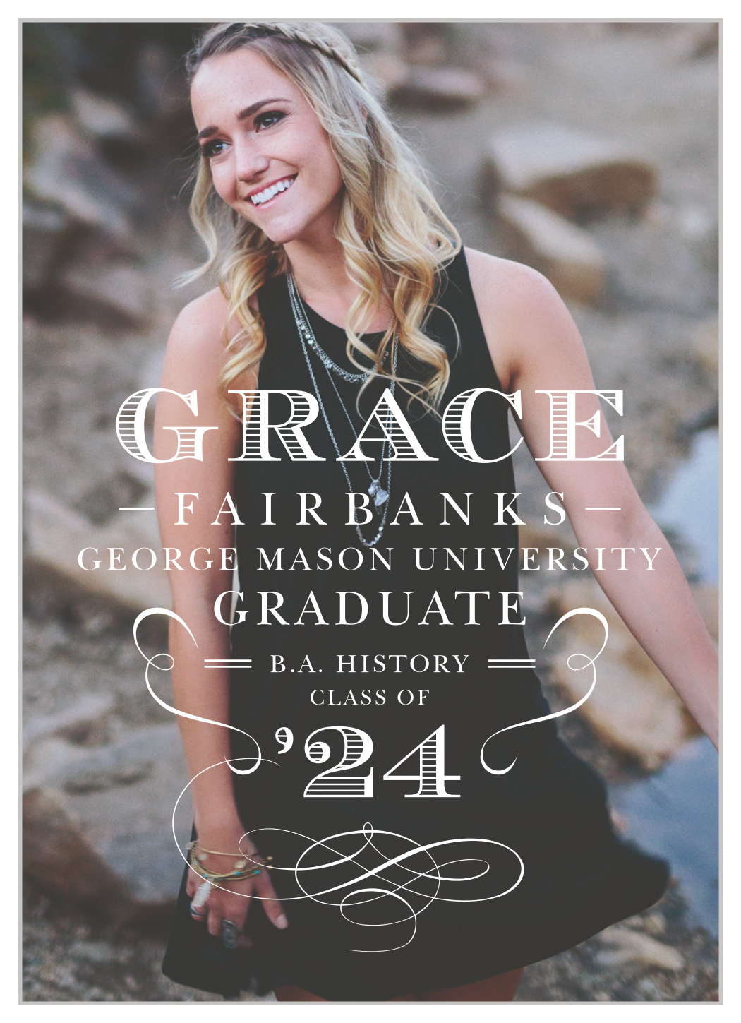 The Finally Graduated Graduation Announcements by BasicInvite.com