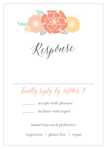 Sweet Bloom Direction Cards by Basic Invite