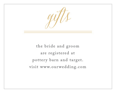 Rustic Chic Foil Ceremony Cards by Basic Invite