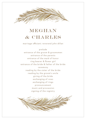 Wedding Programs | Match Your Colors & Style Free!