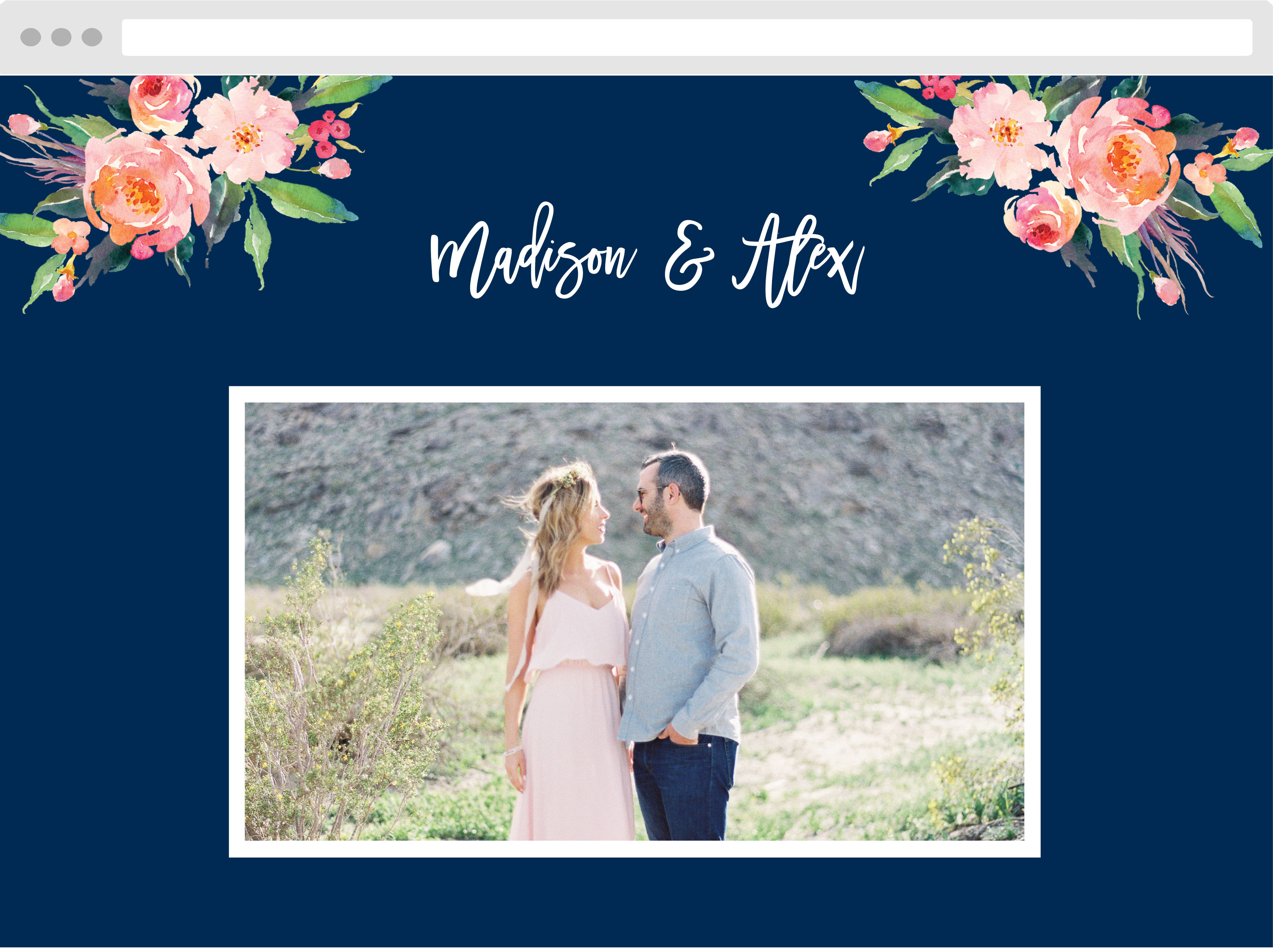 Standing Ovation Wedding Website by Basic Invite