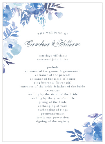 Wedding Programs | Match Your Colors & Style Free!