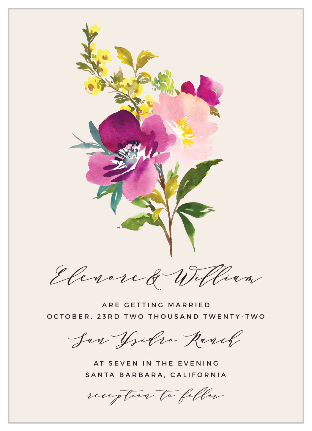 Mallow Wedding Invitations by Basic Invite