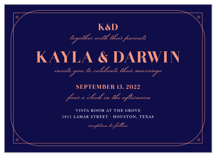 Royal & Rose Wedding Programs by Basic Invite