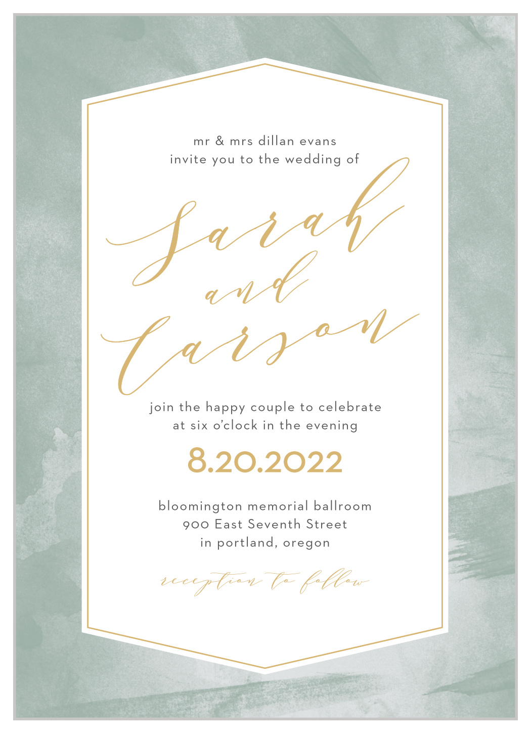 Blushing Love Wedding Invitations by Basic Invite