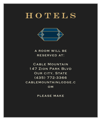 Gem Prism Ceremony Cards by Basic Invite