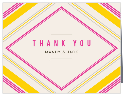 Diamond Reflections Place Cards by Basic Invite