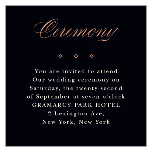 Diamond Debauchery Direction Cards by Basic Invite