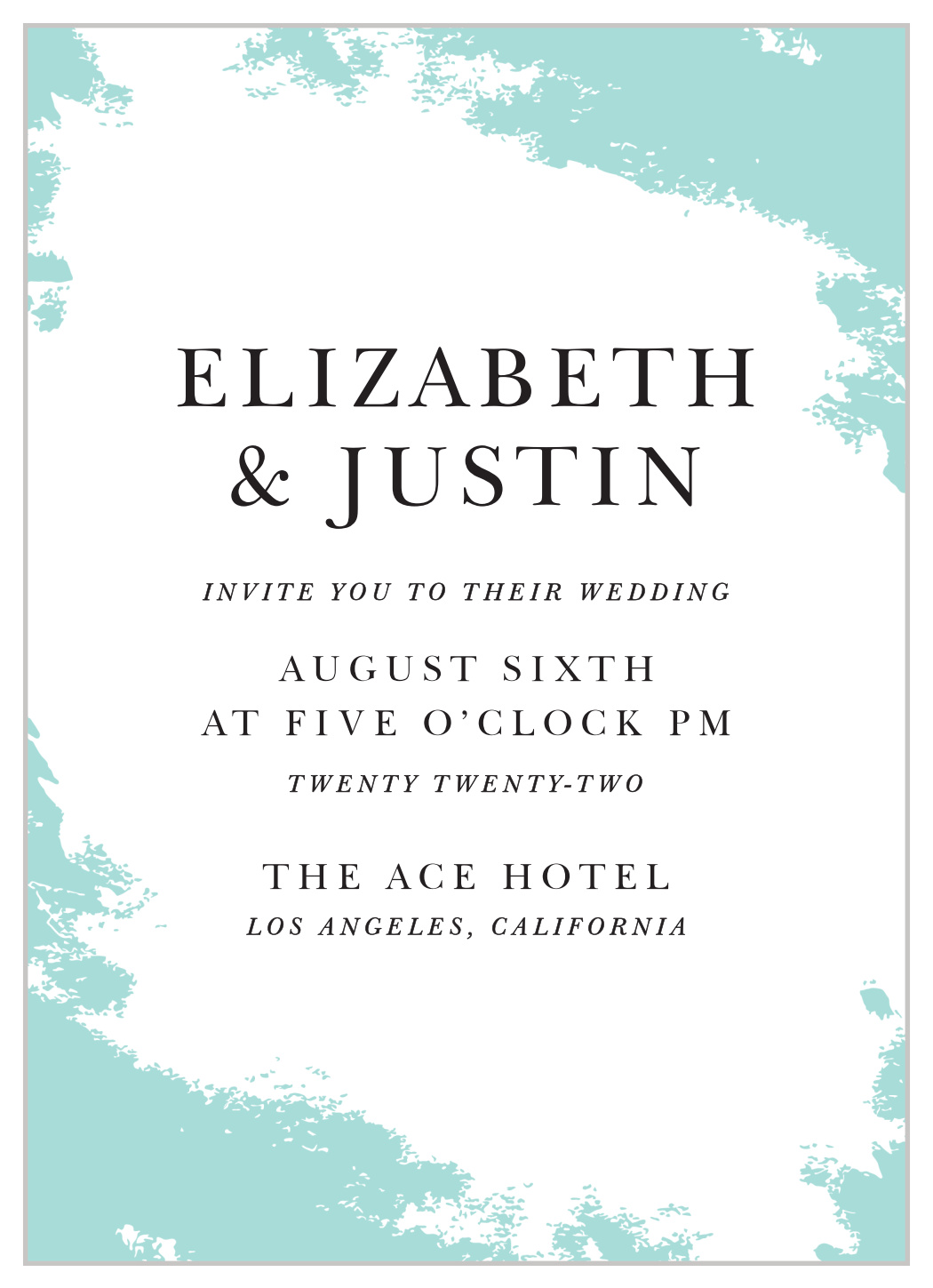 Something Blue Wedding Invitations by Basic Invite