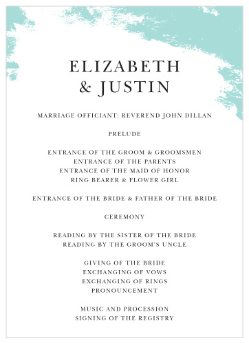 Something Blue Place Cards by Basic Invite