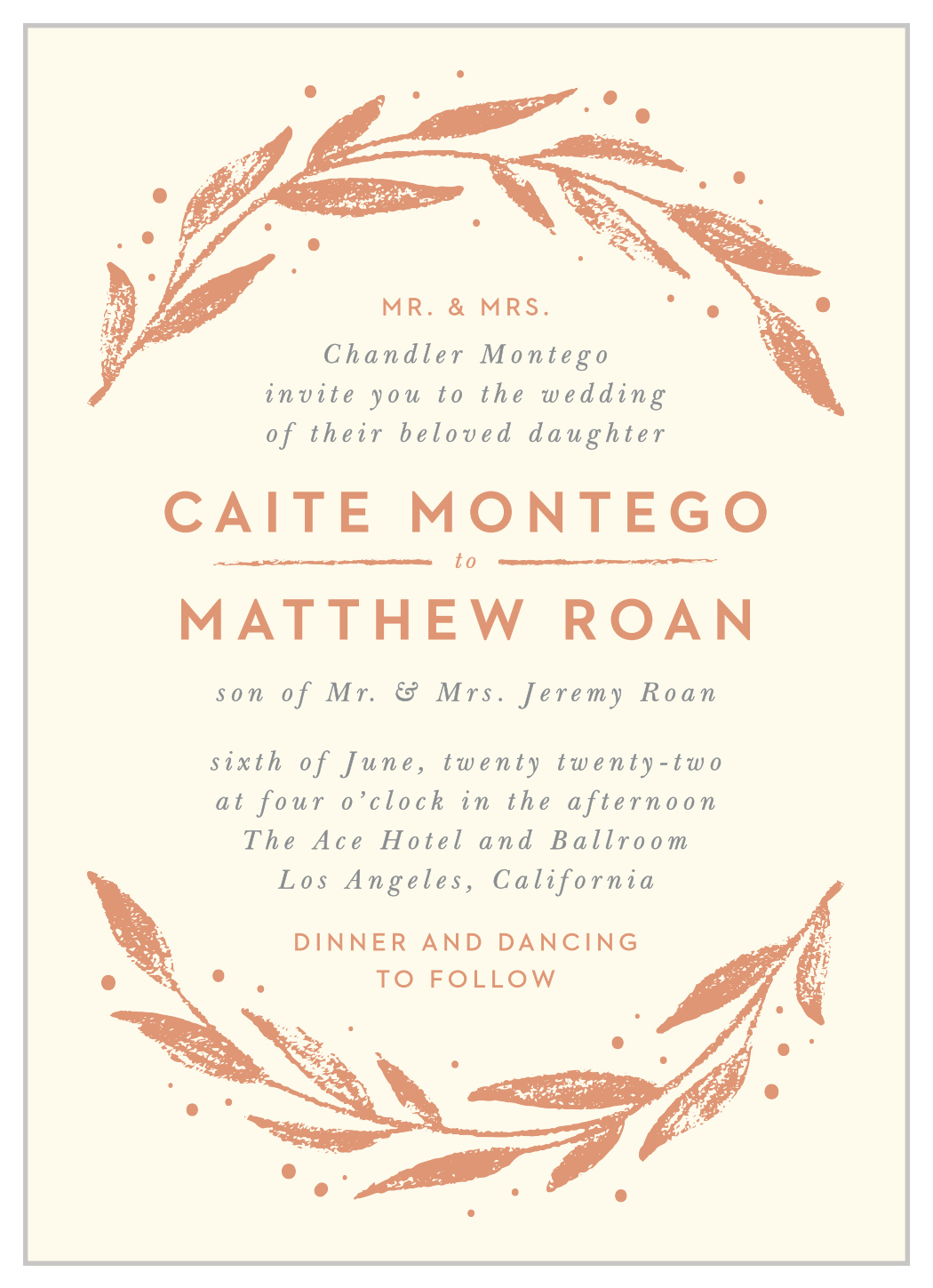 Rustic Branches Wedding Invitations by Basic Invite