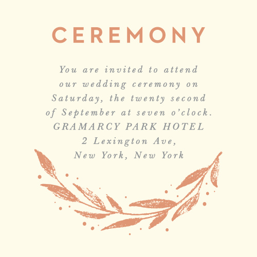 Wedding Reception Cards and Wedding Ceremony Cards by Basic Invite
