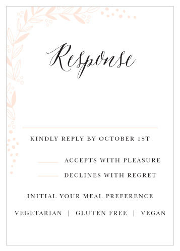 Delicate Botanical Registry Cards by Basic Invite