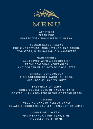 Simply Botanical Wedding Programs by Basic Invite