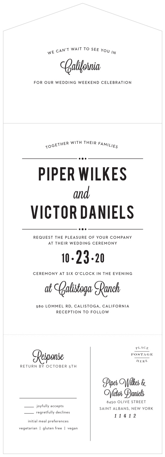 Perennial Playbill Wedding Program