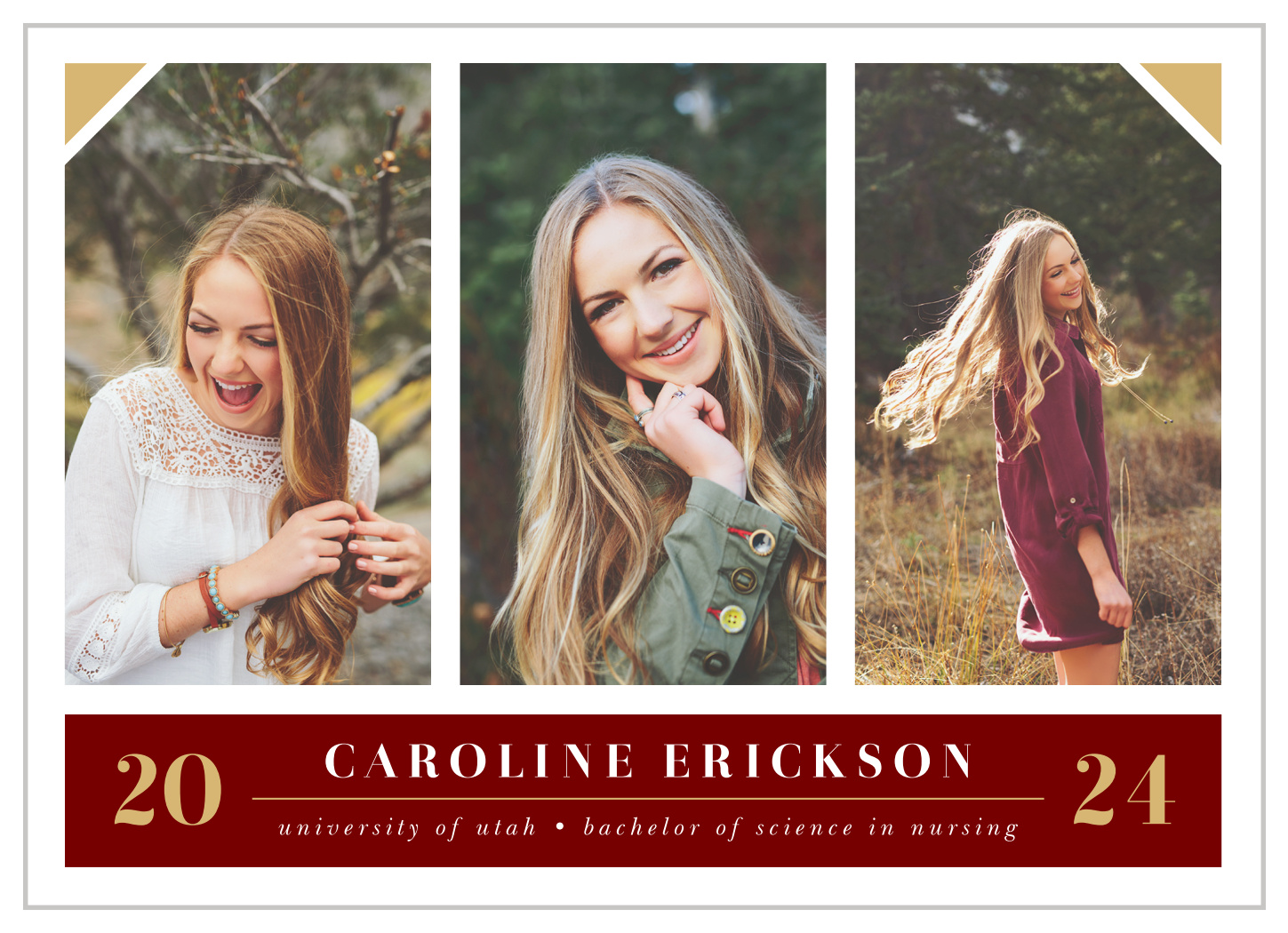 Gilded Graduate Graduation Announcements by BasicInvite.com